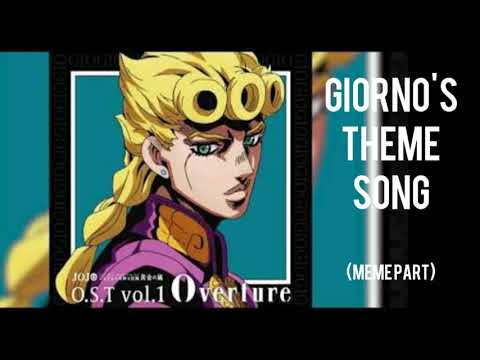 Giorno's Theme Song - Meme part