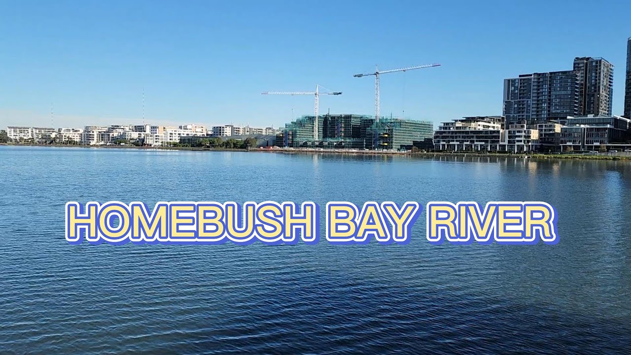 WALKING AROUND HOMEBUSH BAY RIVER - YouTube