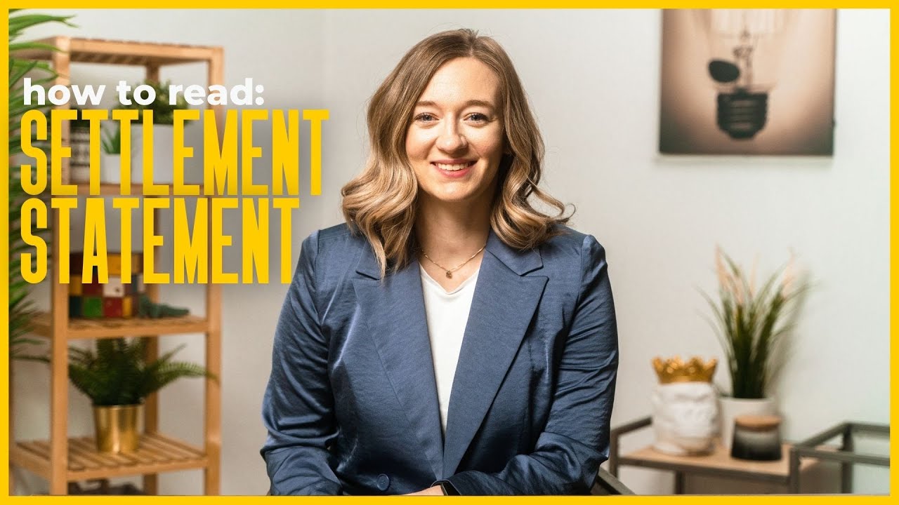 How To Read A Settlement Statement From Your Real Estate Closing - YouTube