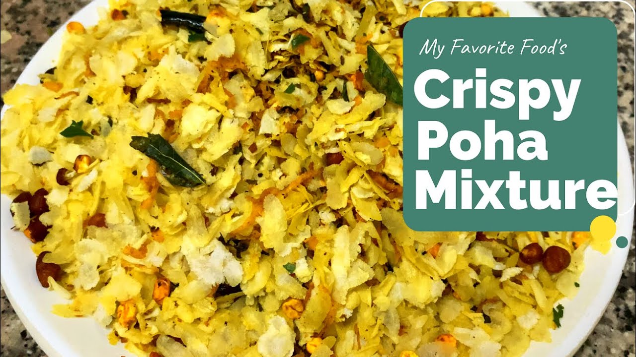 Crispy Poha Mixture | Poha recipe | Crispy Avalakki Mixture | Aval ...