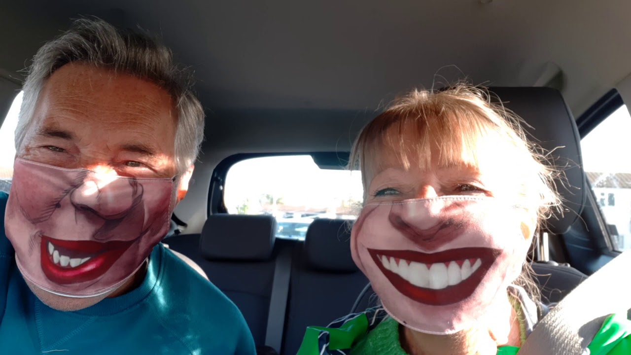 If you have to wear a mask, wear a funny one 3 - YouTube