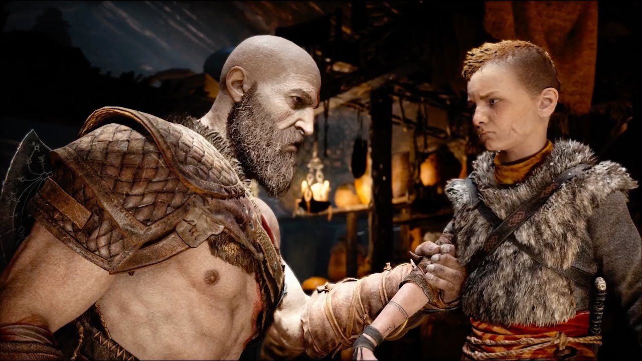 Kratos teaches Atreus a lesson in ANGER control - GOD OF WAR (PS5 ...