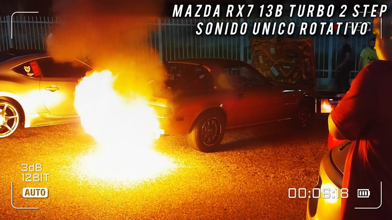 RX7 13B Turbo 2 Step Sonido Unico Rotativo en Meet Team Chama x Mech ...