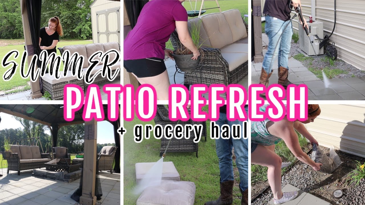 SUMMER PATIO MAKEOVER | OUTDOOR PATIO TRANSFORMATION | DECORATING IDEAS ...