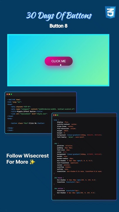 Day 830 How To Create A Button With Html And Css Easy Tutorial Coding Htmlcss Webdesign 
