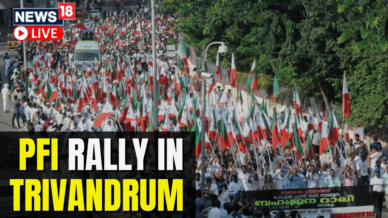 PFI Raids News | PFI News Today | PFI Rally In Trivandrum | PFI Raided ...