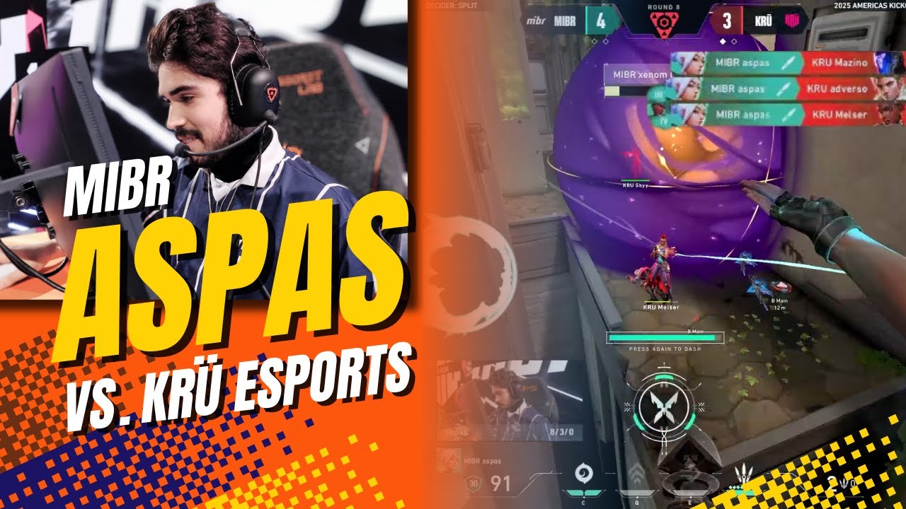 MIBR Aspas Crazy Jett ACE Against KRU | VCT Americas 2025 Kickoff - YouTube