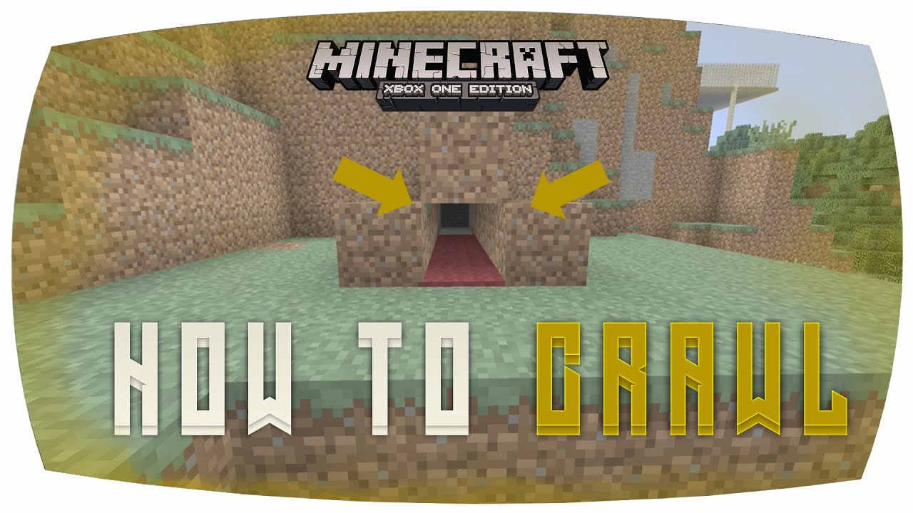 Minecraft Xbox: How To Crawl In Minecraft TU30 - YouTube