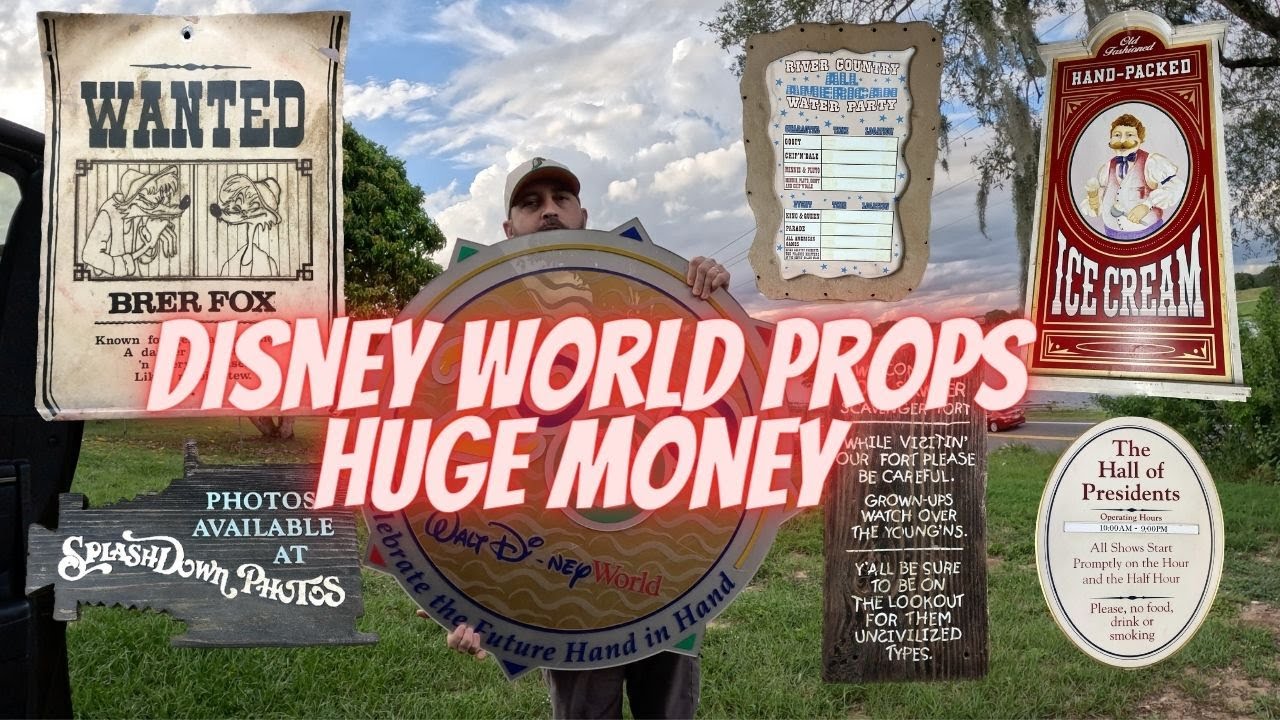 I Sold $4,000 Worth of Walt Disney World Prop Theme Park Signs - YouTube