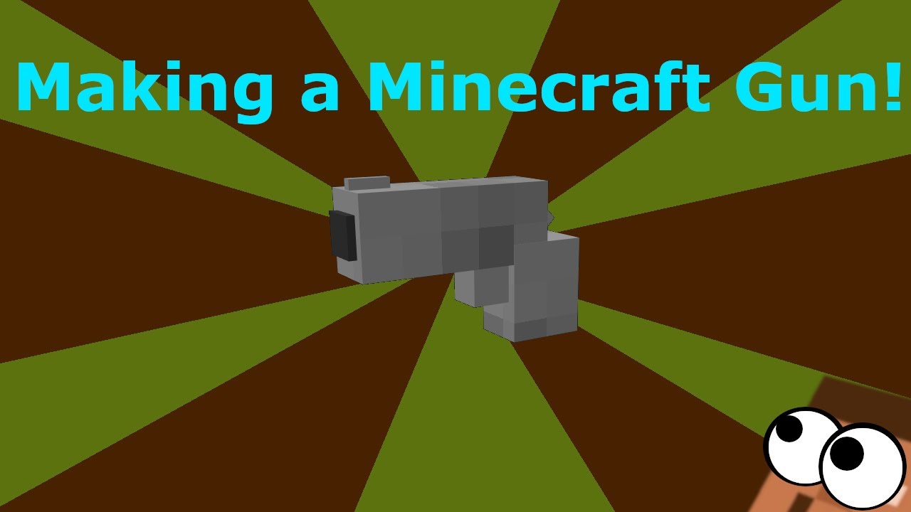 Making A Gun In Minecraft (The "Quick" Way) - YouTube
