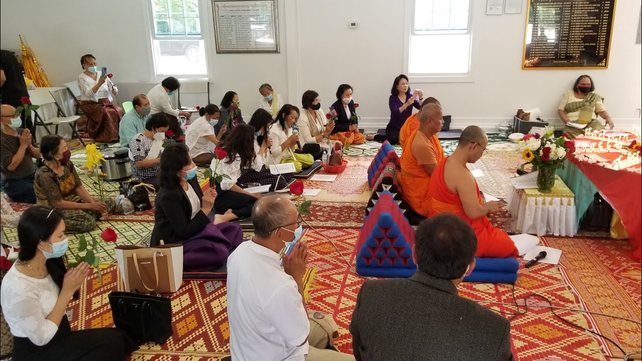 VESAK BOJA CEREMONY AT KHMER SAMACKY MONASTERY 5/2/2021 - YouTube
