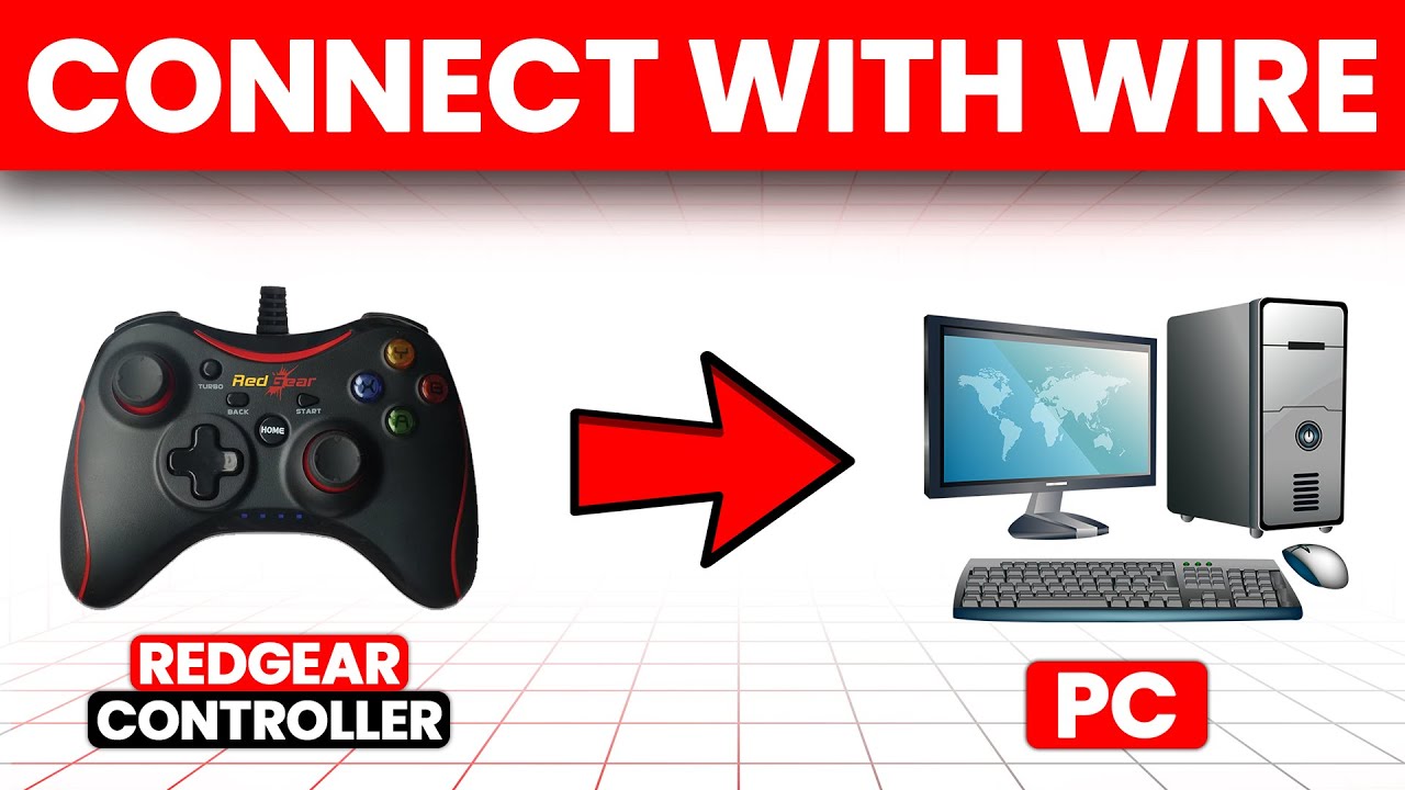 How To Connect Redgear Controller To PC With Wire (How To Pair Redgear ...