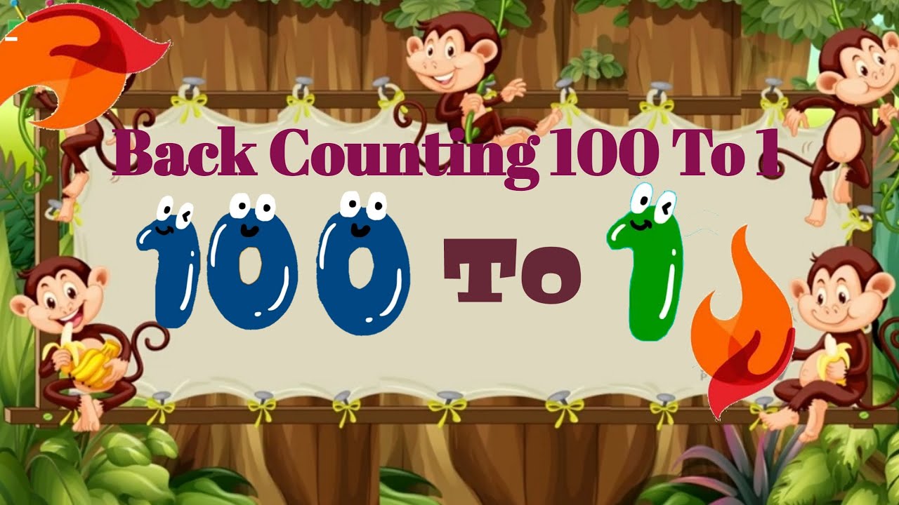 Reverse Counting 100 To 1| Back Counting l आसानी से सिखाएँ बच्चों को ...