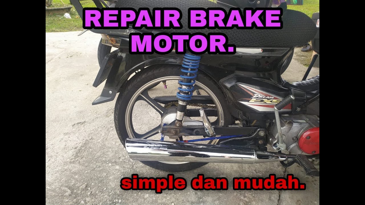 Cara Membaiki brek motor ex5 - YouTube
