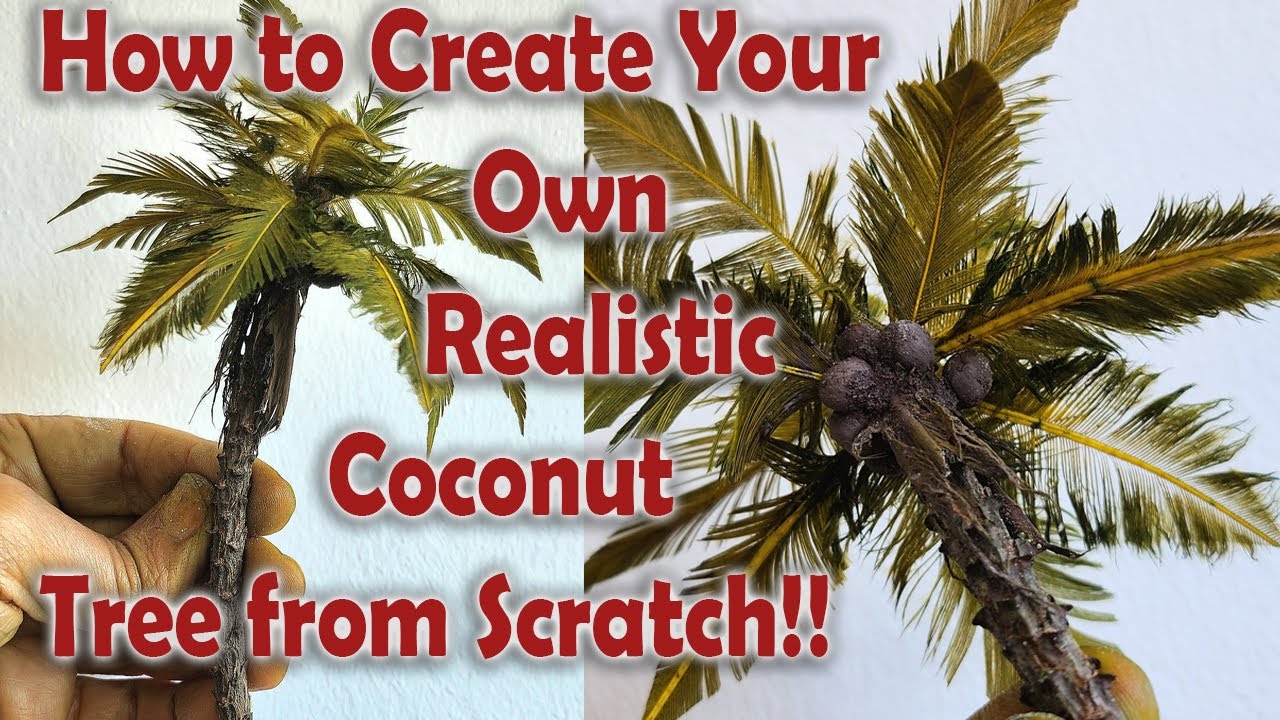 How to Create Your Own Realistic Coconut Tree from Scratch!! - YouTube