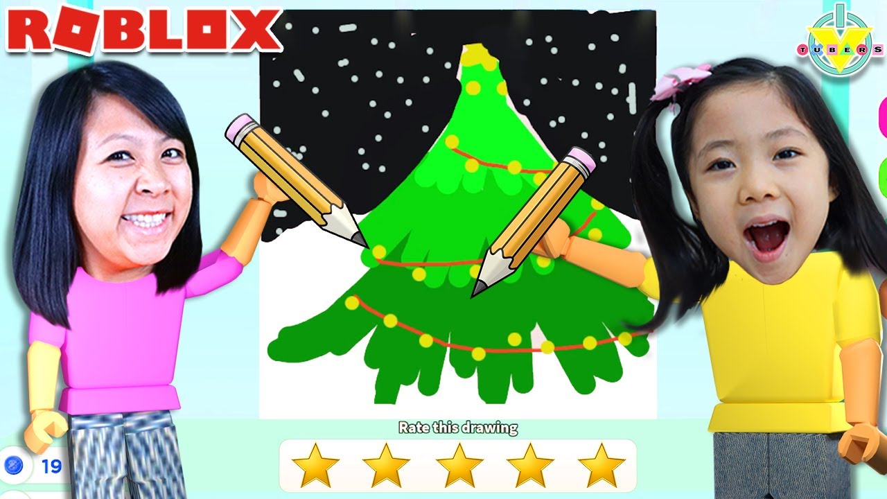 Kate and Mommy Play Roblox Speed Draw! - YouTube