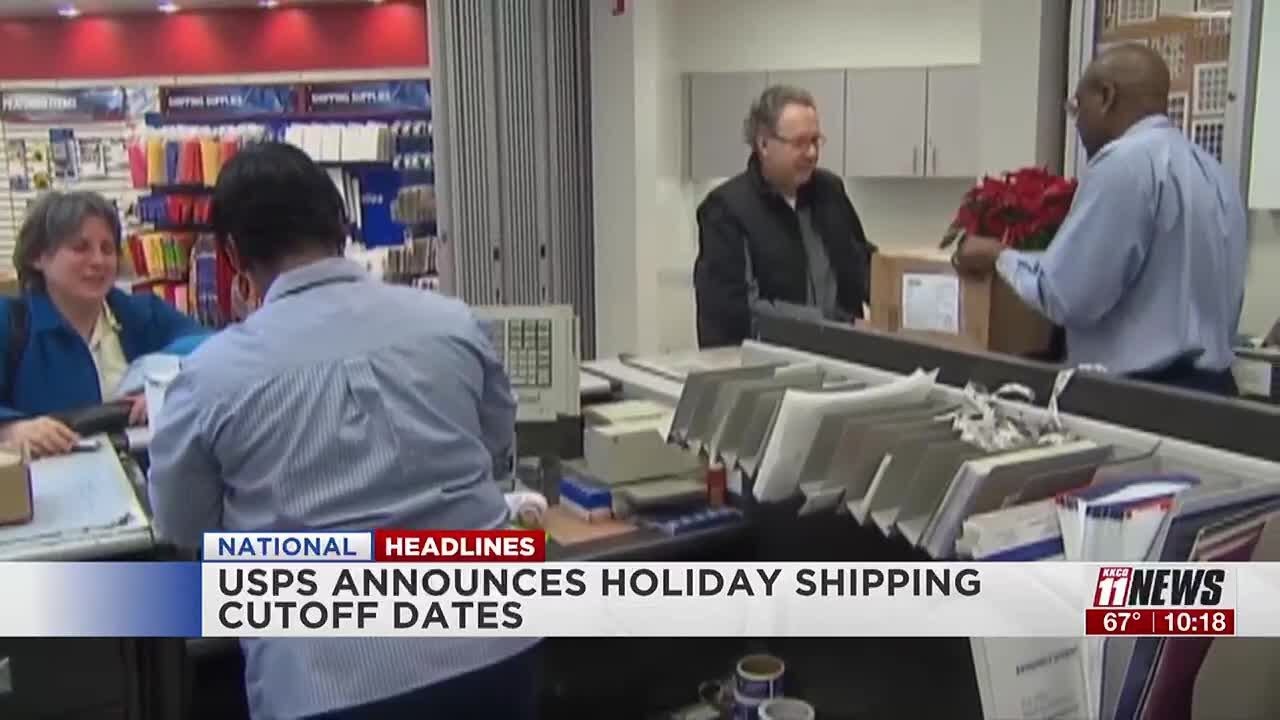 USPS announces holiday shipping cut off dates - YouTube