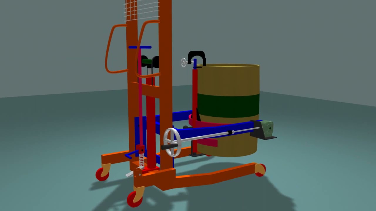 COT0 35B DRUM LIFTER ANIMATED BY DE POLAR DESIGN - YouTube