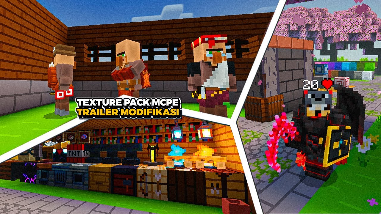 TEXTURE PACK MCPE TRAILER MODIFIKASI PALING KREN, COCOK UNTUK SURVIVAL ...