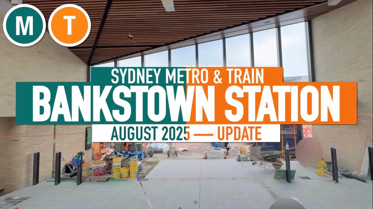 Bankstown Station Sydney Metro & Trains — August 2025 - YouTube