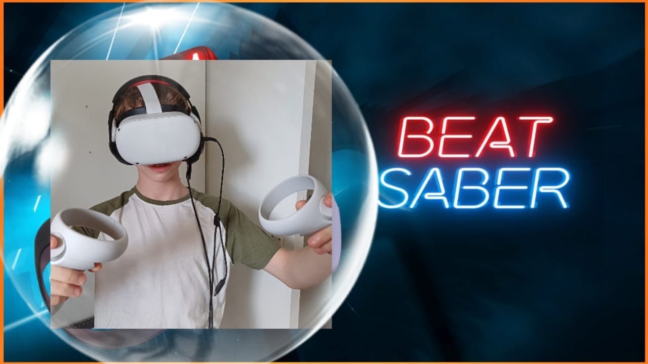 First time on oculus quest....Beat Saber - YouTube