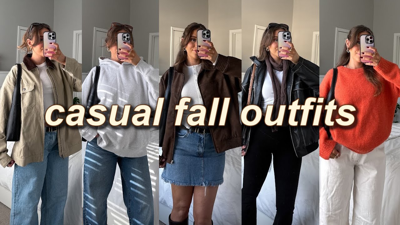 20 CASUAL FALL OUTFITS 🍁 what I’m wearing this fall! (2024 fall outfit ...