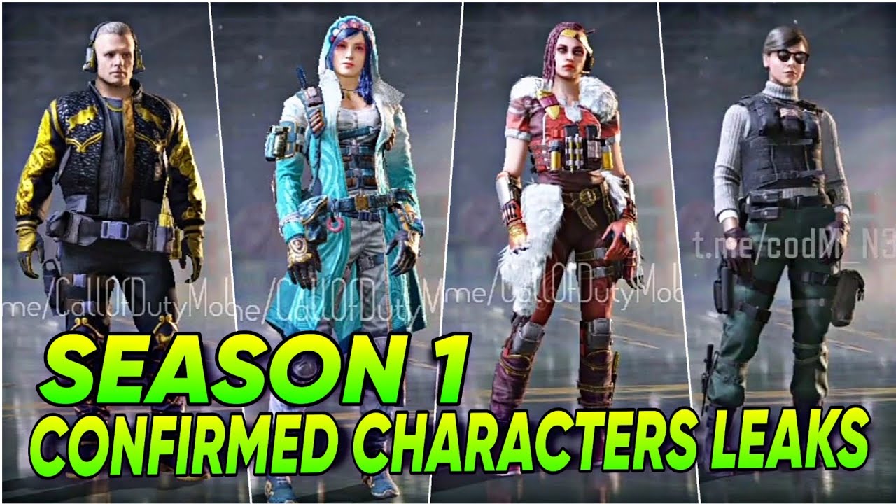 Codm Season 1 All Confirmed Free Characters 2023 | Season 1 Free ...