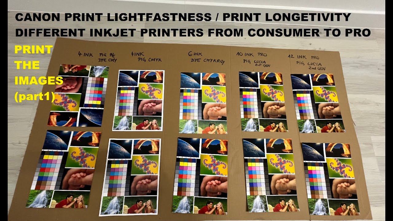 Canon Photo Print Longetivity Lighfastness (part1) Print the images # ...