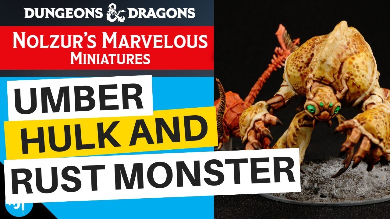 How To Paint An Umber Hulk And Rust Monster For D&D | Wizkids Nolzur's ...