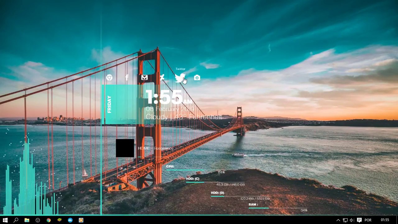 Windows 10 Theme Golden Gate Bridge | Make Windows Look Better - YouTube