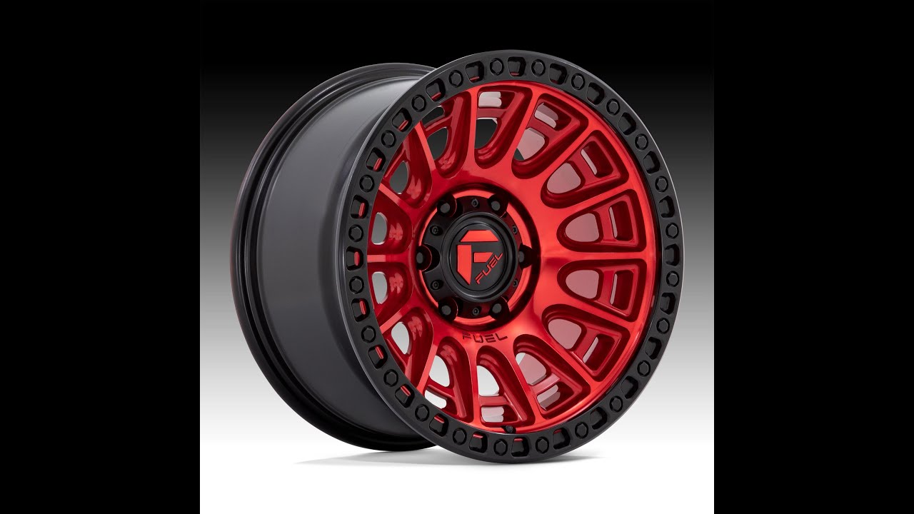 Fuel Cycle D834 Candy Red Custom Truck Wheel - YouTube