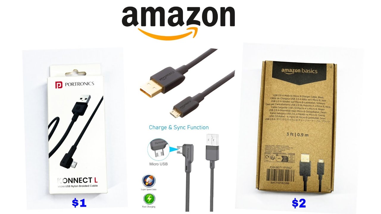 Micro USB cable for Fast 🚀 Charging 🔌🔋 Mobile phones and Data Transfer - YouTube