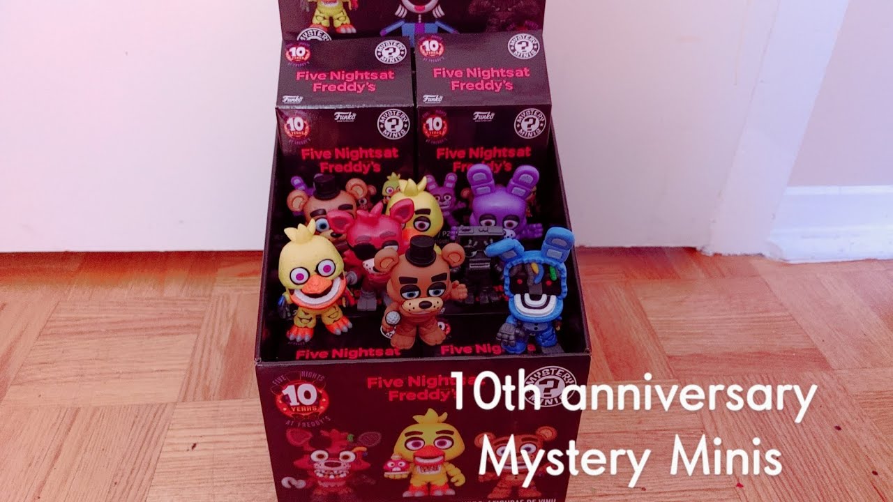 Unboxing the 10th anniversary Fnaf Mystery Minis!!! - YouTube