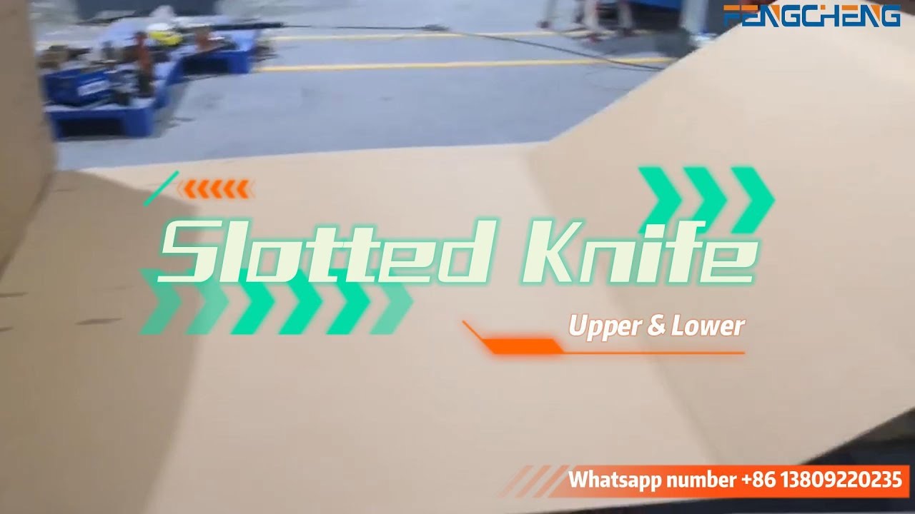 Upper and Lower Slotted Knifes Blades Flexo Printer Slotter - YouTube