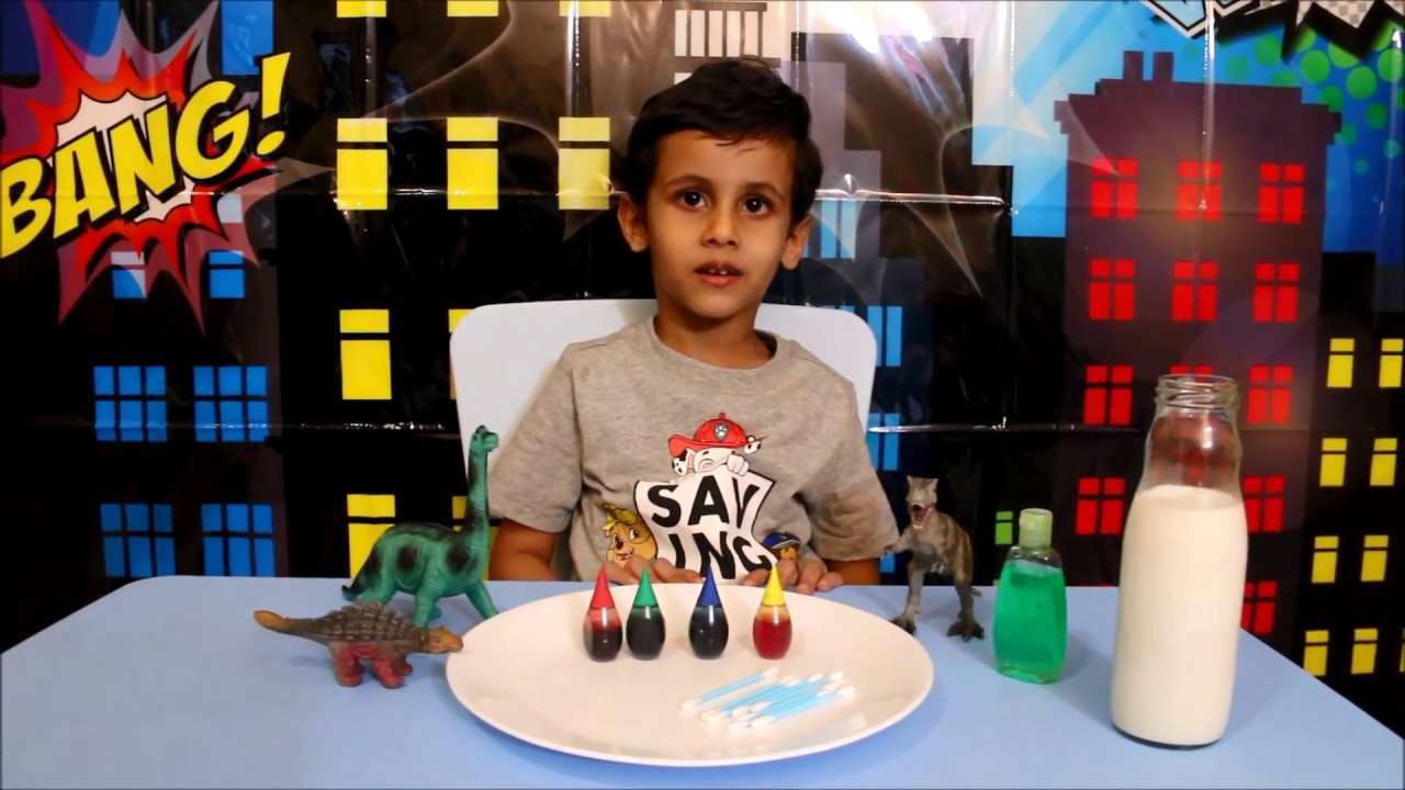 Color Explosion Science Experiment for Kids using Milk, Soap and Colors ...
