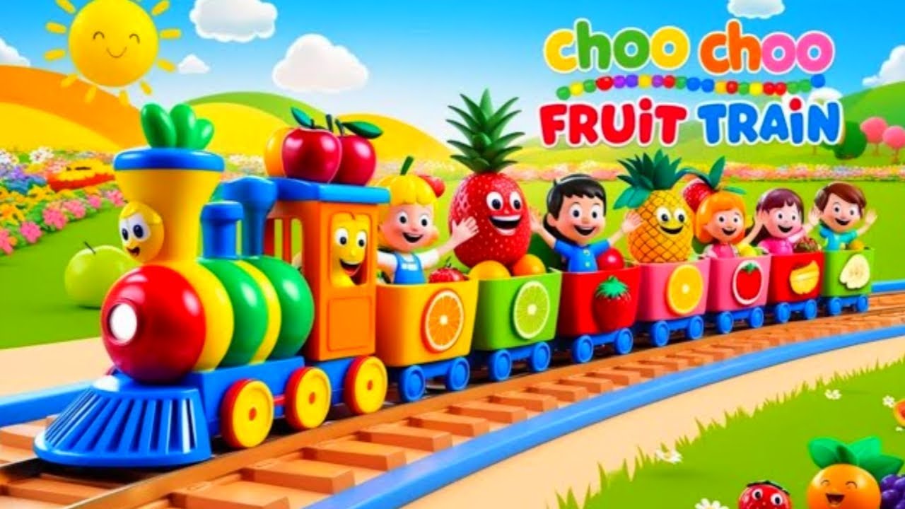 "🚂🎵 Ultimate Cho Cho Fruit Train Song 🌟 | Fun Nursery Rhymes for Kids ...