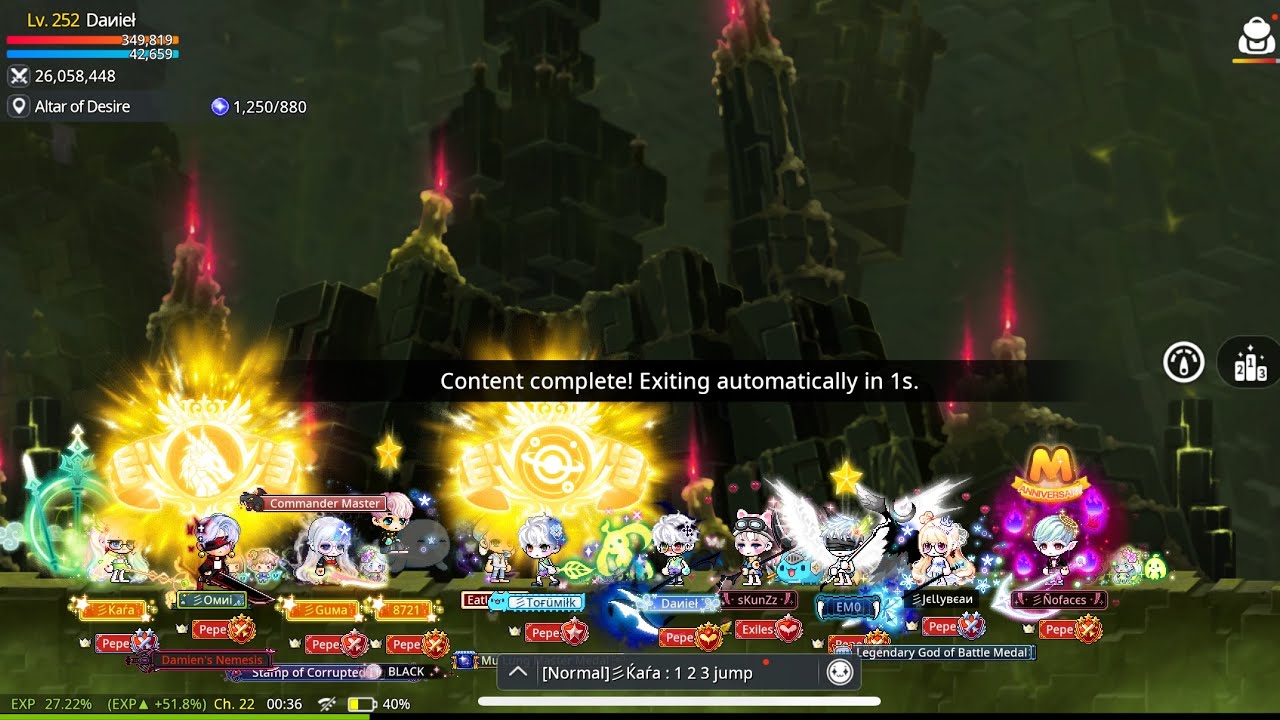 [Maplestory M Dаиieł] - Second Normal Vhilla clear with Pepe 🫦[A silent ...