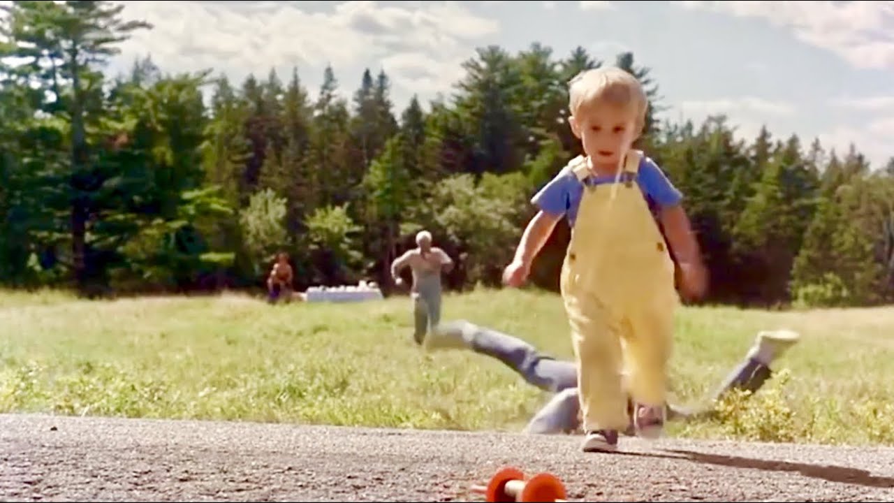 Compilation of Louis Creed Falling in Pet Sematary (1989) - YouTube