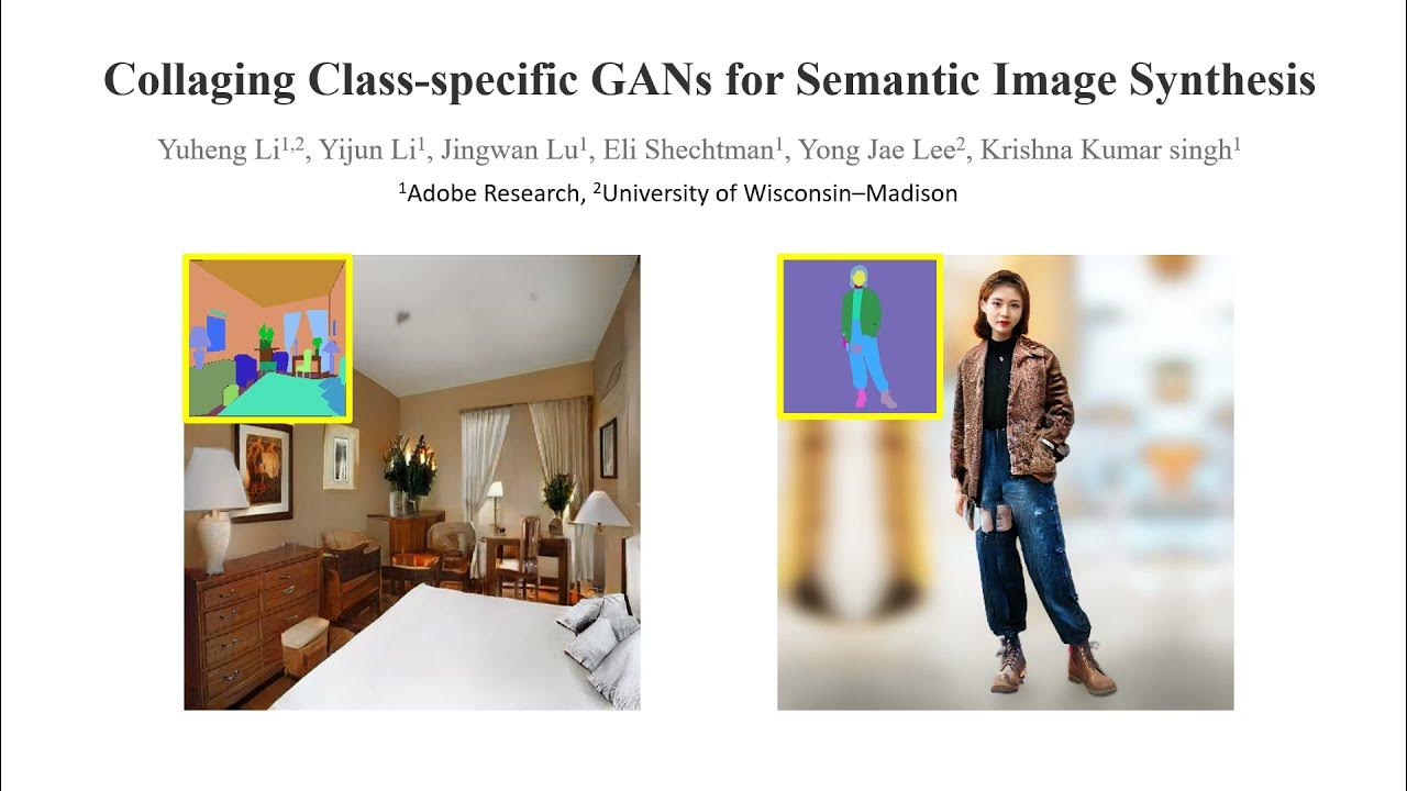 Collaging Class-specific GANs for Semantic Image Synthesis - YouTube