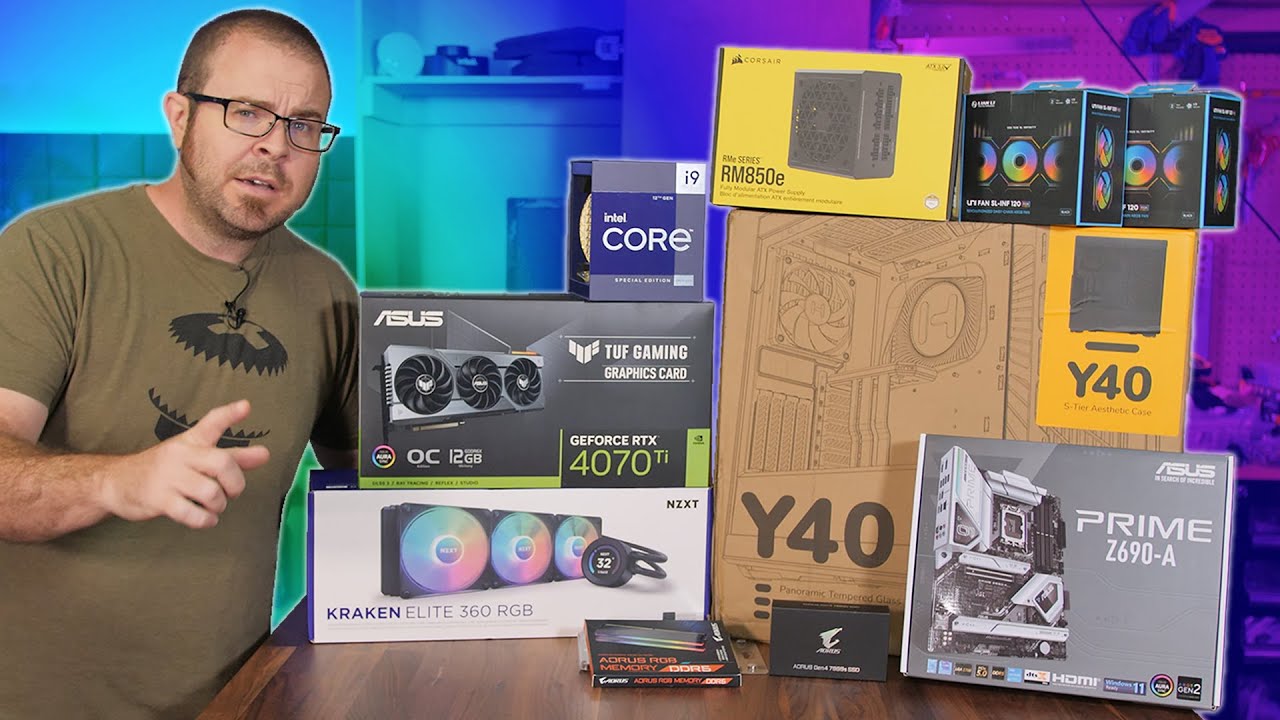 A Fun and Relaxing Gaming PC Build (Back in my Garage!) - YouTube