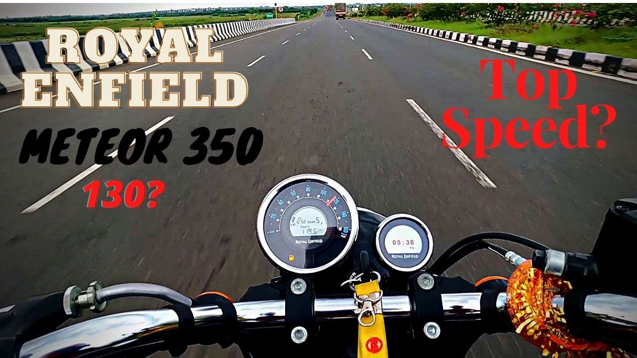 Royal Enfield Meteor 350 TOP SPEED Test | Vibration on Top Speed | TOP ...