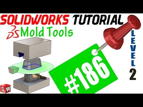 186 SolidWorks Tutorial: Core Feature (mold side core block) - YouTube