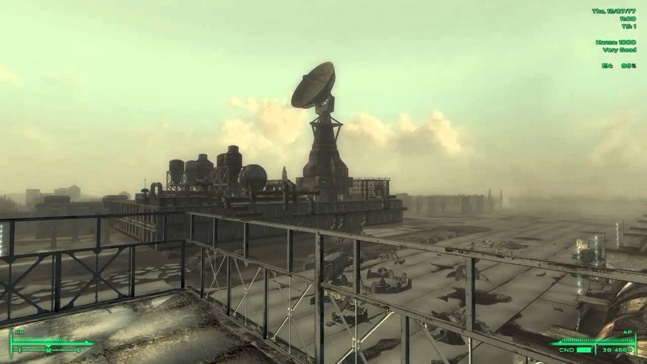 Fallout 3 - Broken Steel - Mobile Crawler Orbital Strike - YouTube