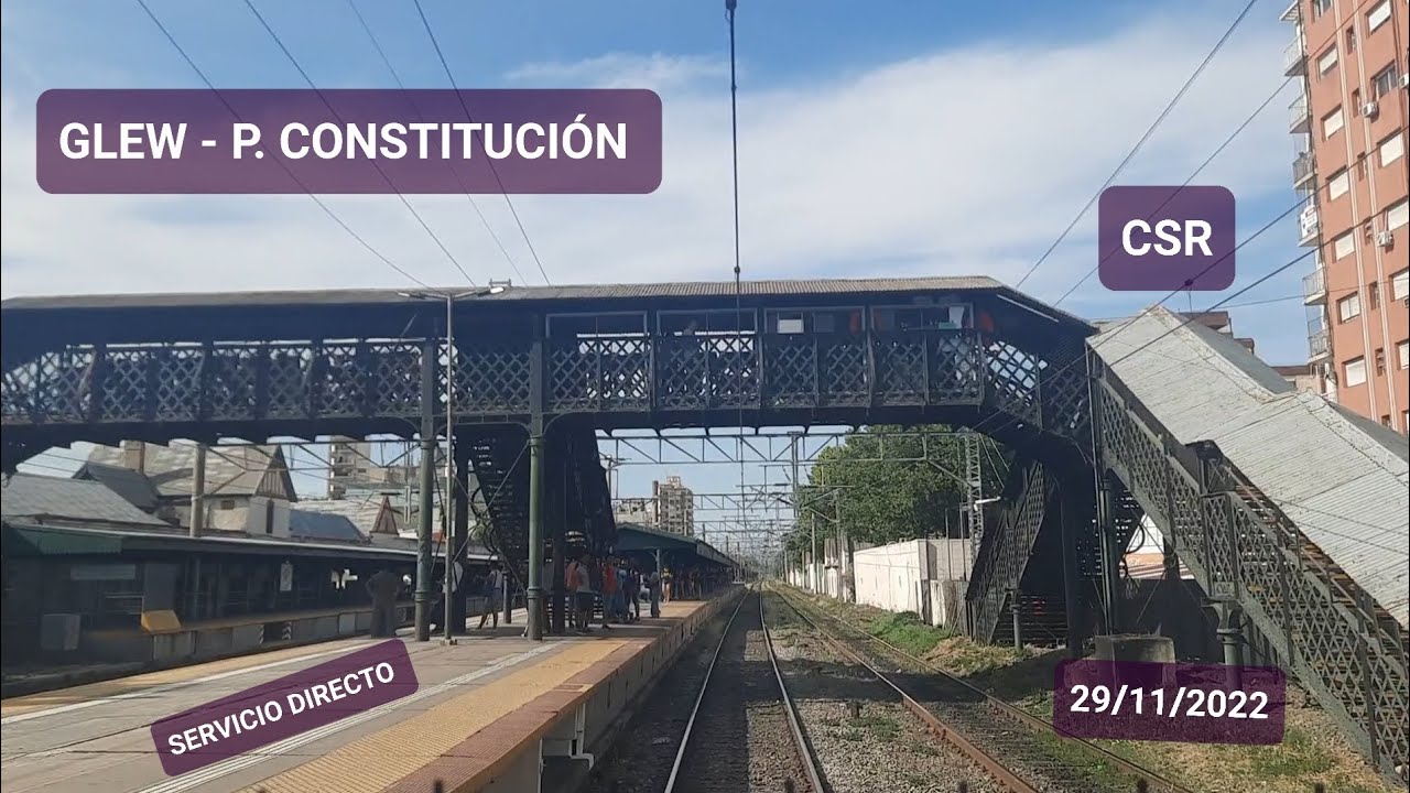 Cabview | Trenes Argentinos | Glew - P. Constitución | Servicio Directo ...