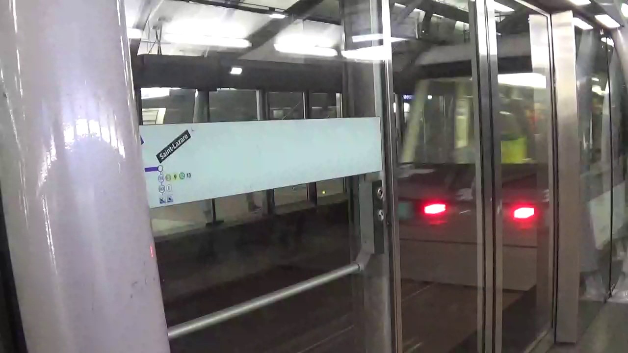 (Métro ligne 14) Départ du MP 05 STIF/RATP à la station Madeleine - YouTube