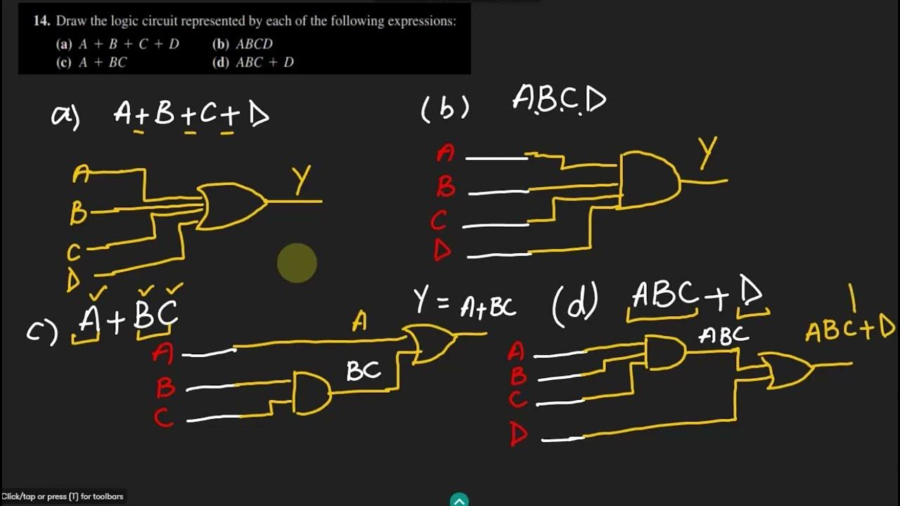 Digital Fundamentals: Boolean Analysis of Logic Circuits-Solving Question 14, Section 4.4 ...