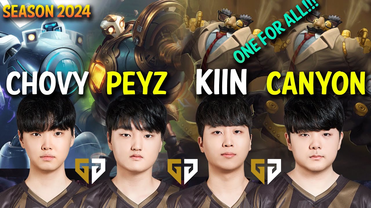 Kiin, Canyon, Chovy, Peyz Playing ONE FOR ALL (BLITZCRANK) - Patch 14.6 KR CHALLENGER | lolrec ...