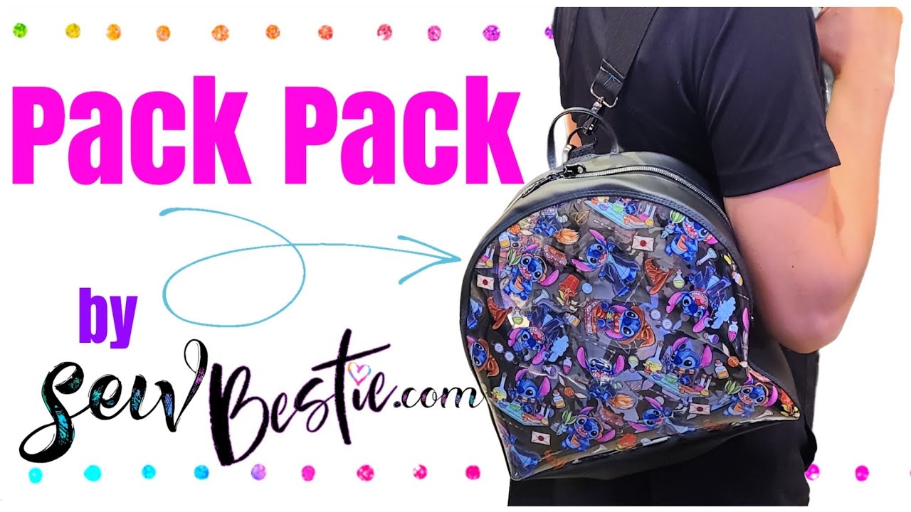 Pack Pack Video Tutorial - Clear Back Pack Pattern by Sew Bestie - YouTube