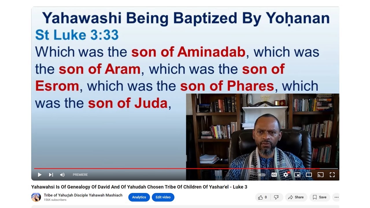 Yahawahsi Is Of Genealogy Of David And Of Yahudah Chosen Tribe Of ...