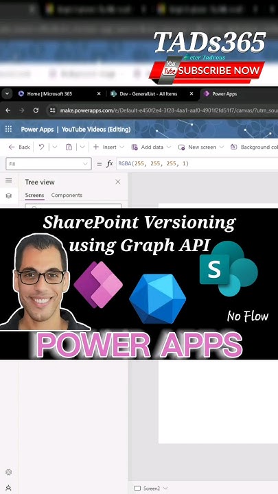 How to get #sharepoint List Versioning History using Graph API in #powerapps #microsoft #shorts ...
